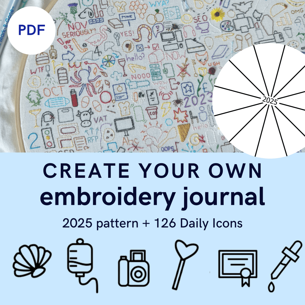 2025 Embroidery Journal Template + 126 Icons - The Stir-Crazy Crafter